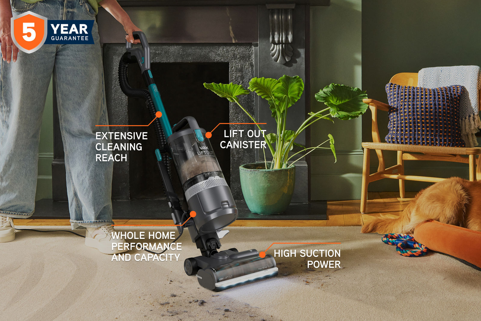 VAX LiftOut Reach Pet-Design Vacuum Cleaner